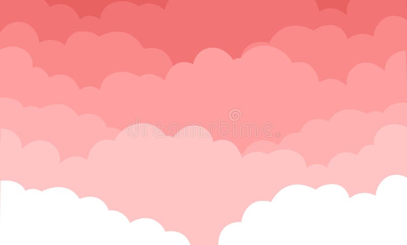 Red Abstract Sky Clouds Design Stock Illustration - Illustration of ...