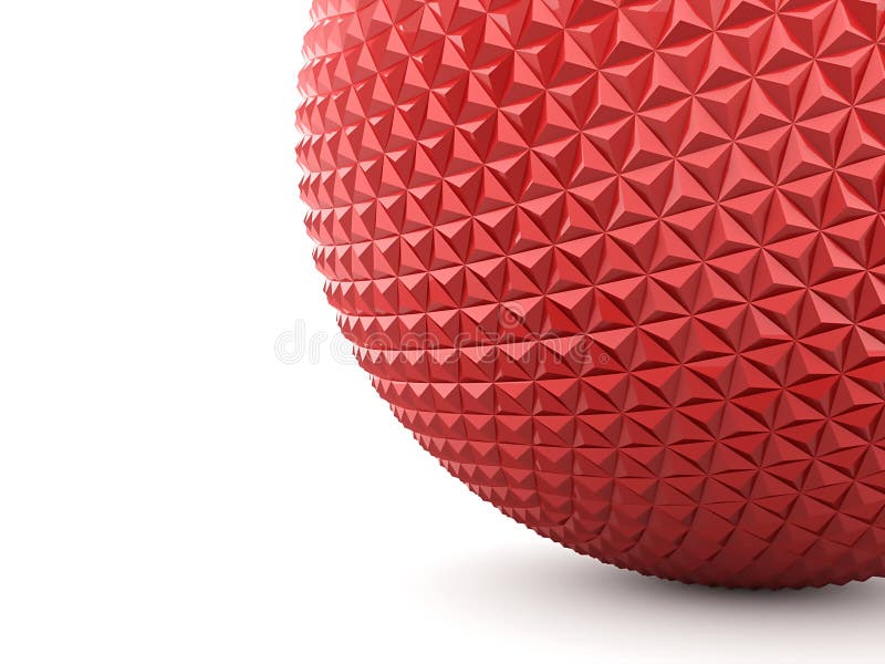 Red abstract sphere stock illustration. Illustration of building - 30836105