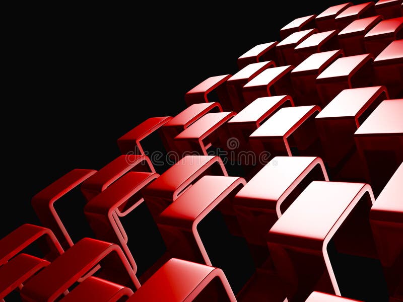 Red Abstract Squares Design Background Stock Illustration ...