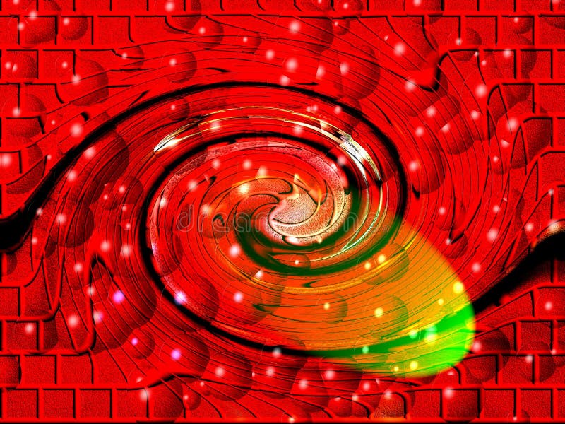 Red abstract swirl pattern stock illustration. Illustration of artwork ...