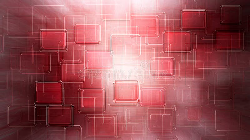 Red Abstract Tech Background, Geometric Design - Abstract Backgrounds ...