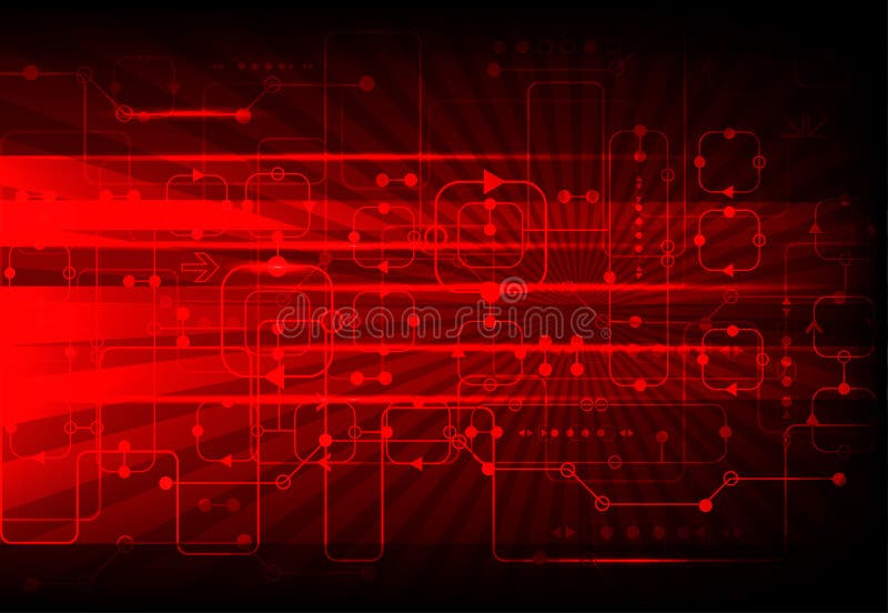 Red Abstract Technological Background Stock Vector - Illustration of ... Red Abstract Technological Background Stock Vector - Illustration of ...