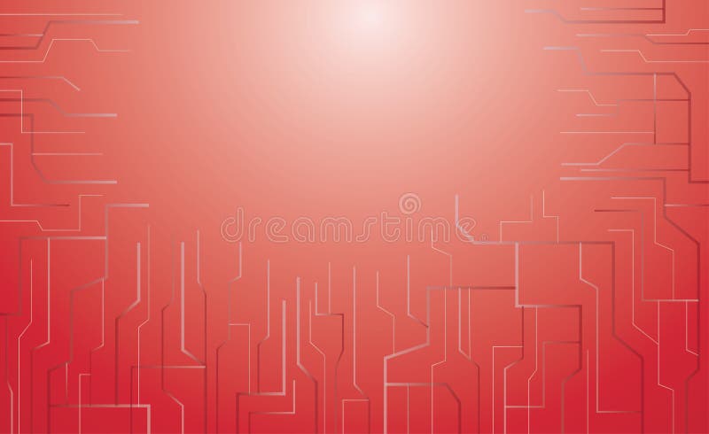Red Abstract Technology Vector Background Stock Illustration ...