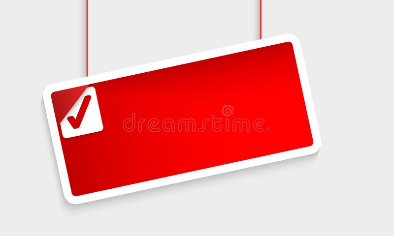 Red abstract text box stock vector. Illustration of decoration - 34254949