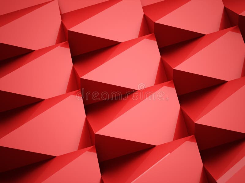 Red Abstract Triangle Background Stock Illustration - Illustration of ...