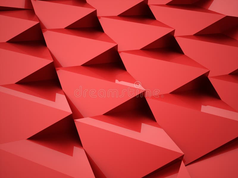 Red Abstract Triangle Background Stock Illustration - Illustration of ...
