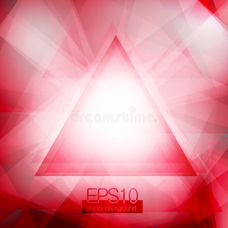 Red abstract triangles stock illustration. Illustration of artwork ...