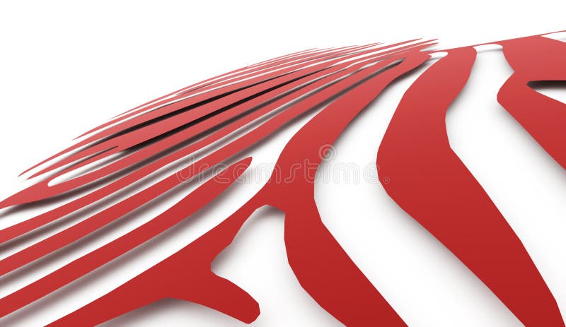 Red Abstract Twist Light Lines Stock Illustration - Illustration of ...