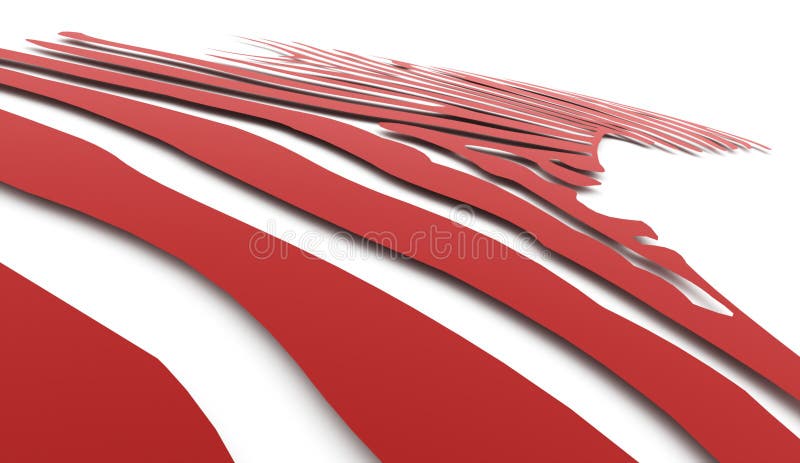 Red Abstract Twist Light Lines Stock Illustration - Illustration of ...