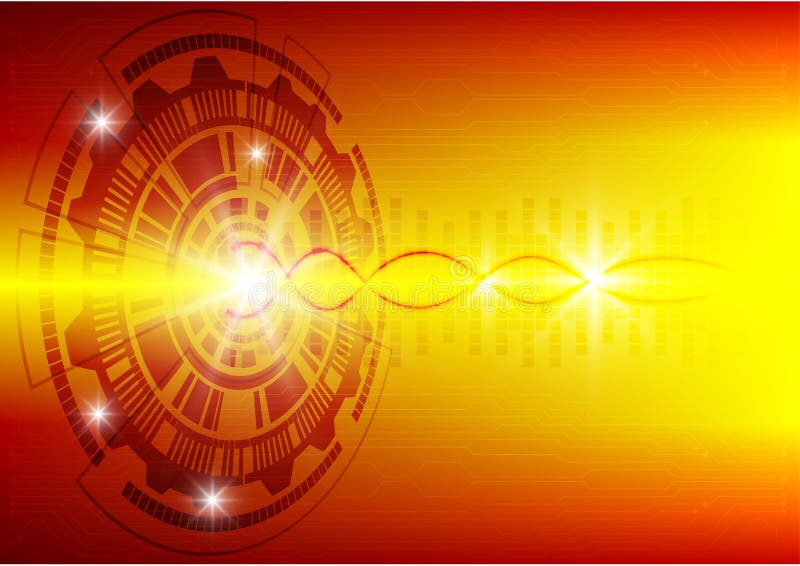 Red Abstract Vector Background Digital Technology Concept Stock Vector ...