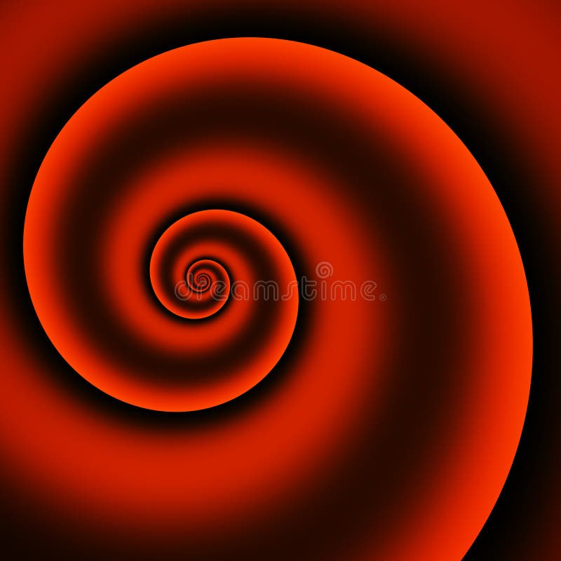 Red abstract vortex stock illustration. Illustration of architecture ...