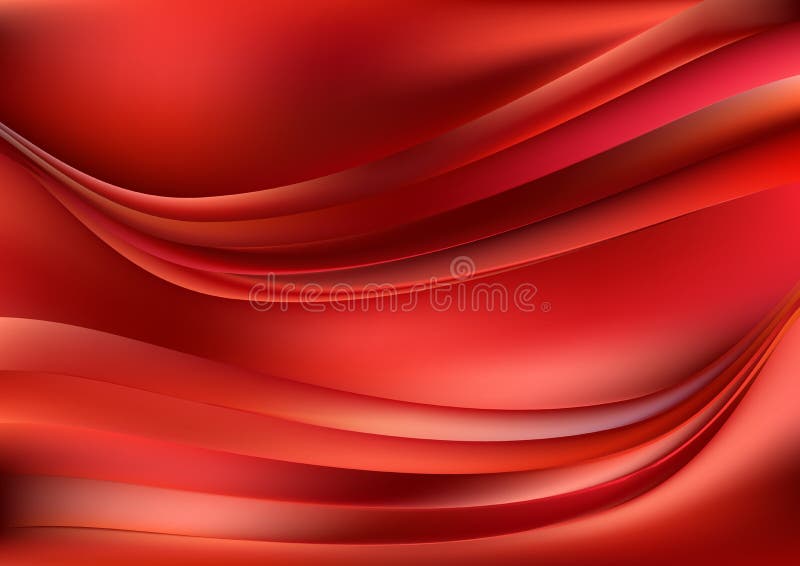 Red Abstract Wave Background Stock Vector - Illustration of designs ...
