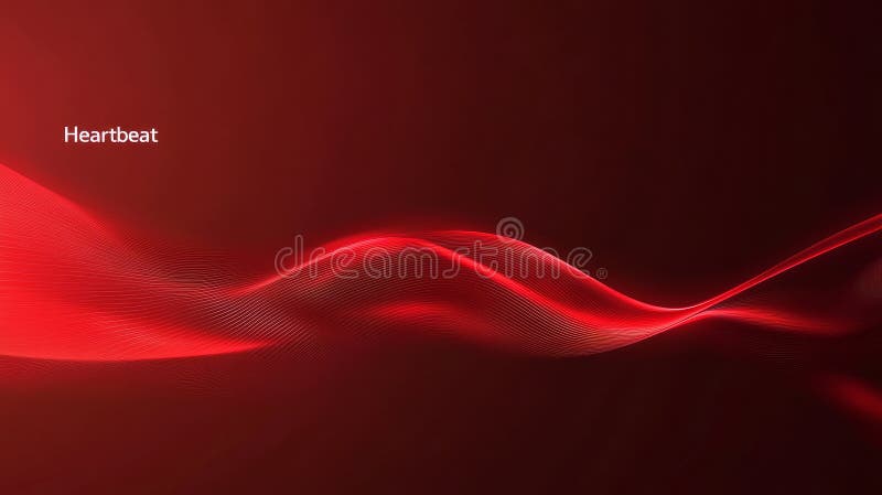 Red Abstract Wave Background Abstract Red Wave Flowing Dynamic Energy ...
