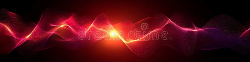Red Abstract Wave Background, Flowing Line Art with Speed Effect ...
