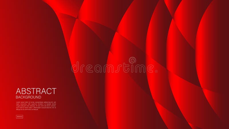 Red Abstract Wave Background, Wave Vector, Geometric Vector, Minimal ...