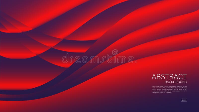 Red Abstract Wave Background, Wave Vector, Geometric Vector, Minimal ...