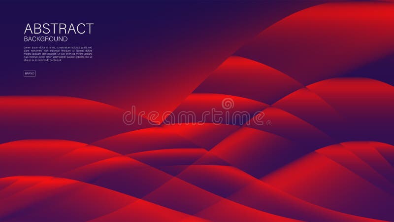 Red Abstract Wave Background, Wave Vector, Geometric Vector, Minimal ...