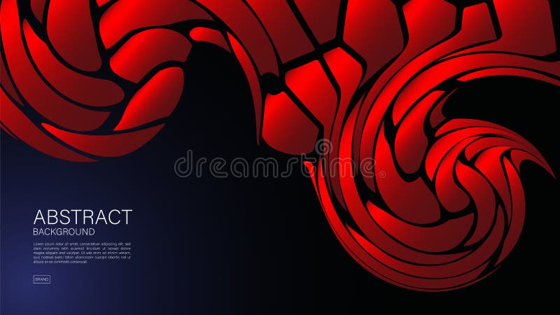 Red Abstract Wave Background, Wave Vector, Geometric Vector, Minimal ...