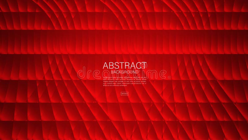 Red Abstract Wave Background, Wave Vector, Geometric Vector, Minimal ...