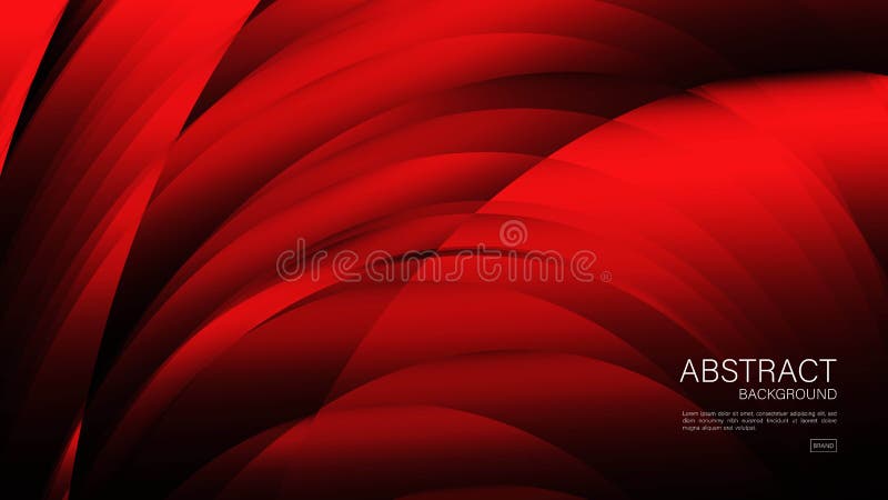 Red Abstract Wave Background, Wave Vector, Geometric Vector, Minimal ...