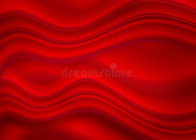 Red Abstract Waves Background Stock Illustration - Illustration of ...