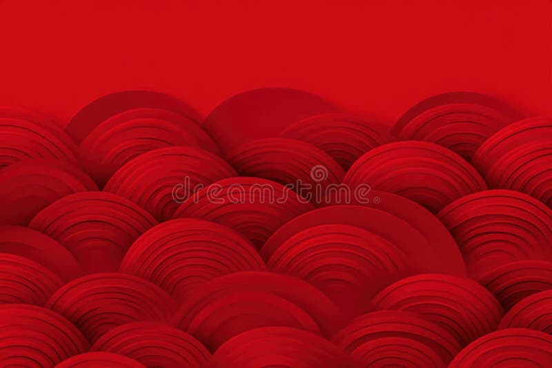 Red Abstract Waves Create a Stunning Visual with an Oriental Theme ...