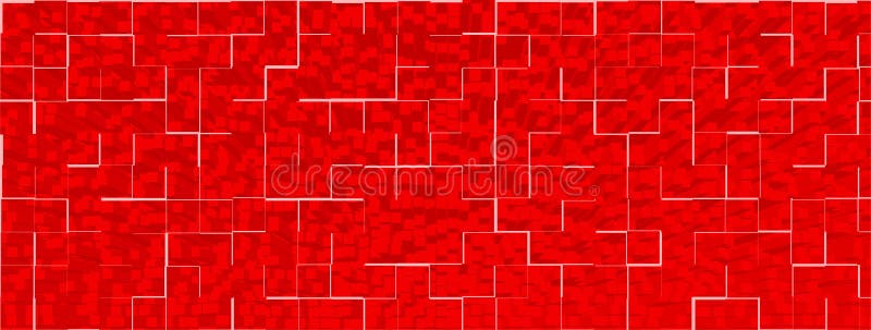 Red, Abstract Wide Tile Background Stock Vector - Illustration of color ...