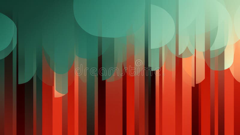 Red Accents on Green a Minimalist Interpretation of Negative Space ...