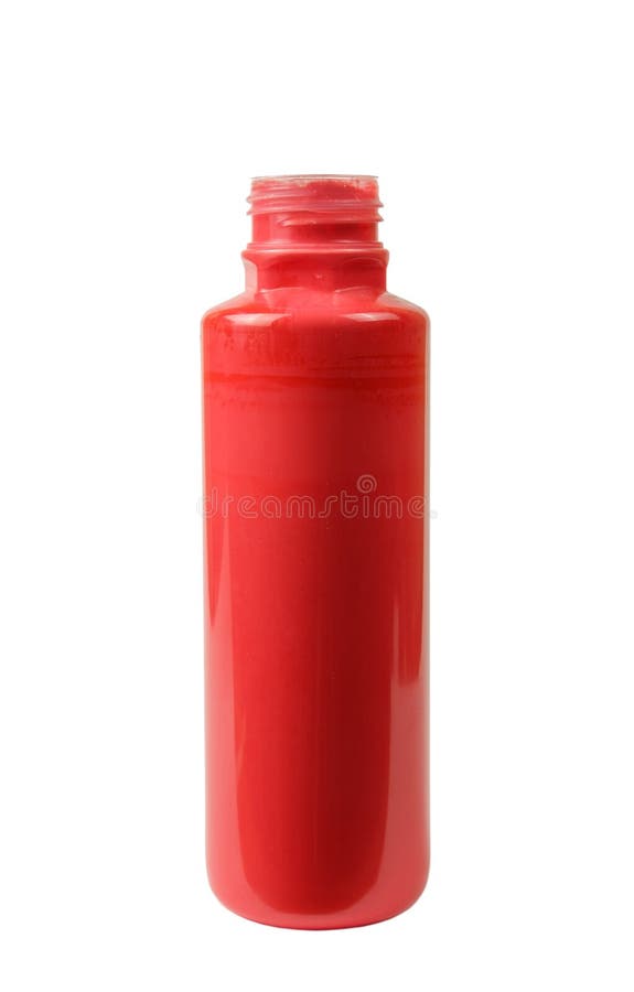 Red acrylic paint stock photo. Image of hobby, background - 136621702