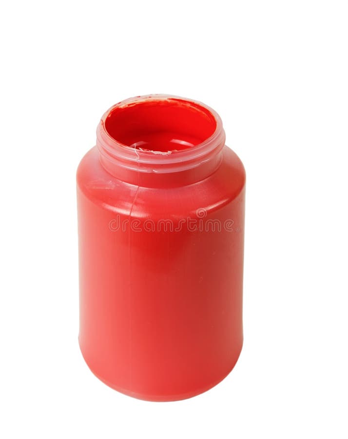 Red acrylic paint stock photo. Image of closed, artistic - 137763258