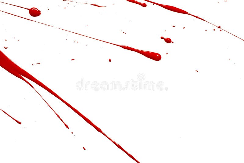 Red Acrylic Paint Splatters and Spots for Background Stock Photo ...