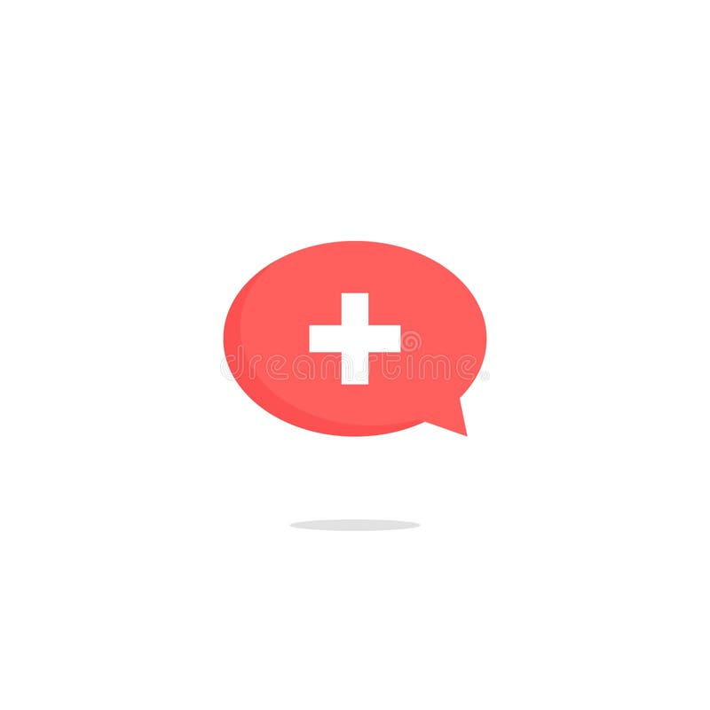 Red Add Chat Buttonicon Design Stock Illustration - Illustration of ...