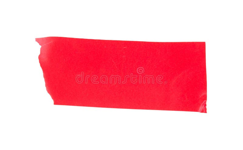 Red Adhesive Sticky Tape Isolated on White Background Stock Image ...