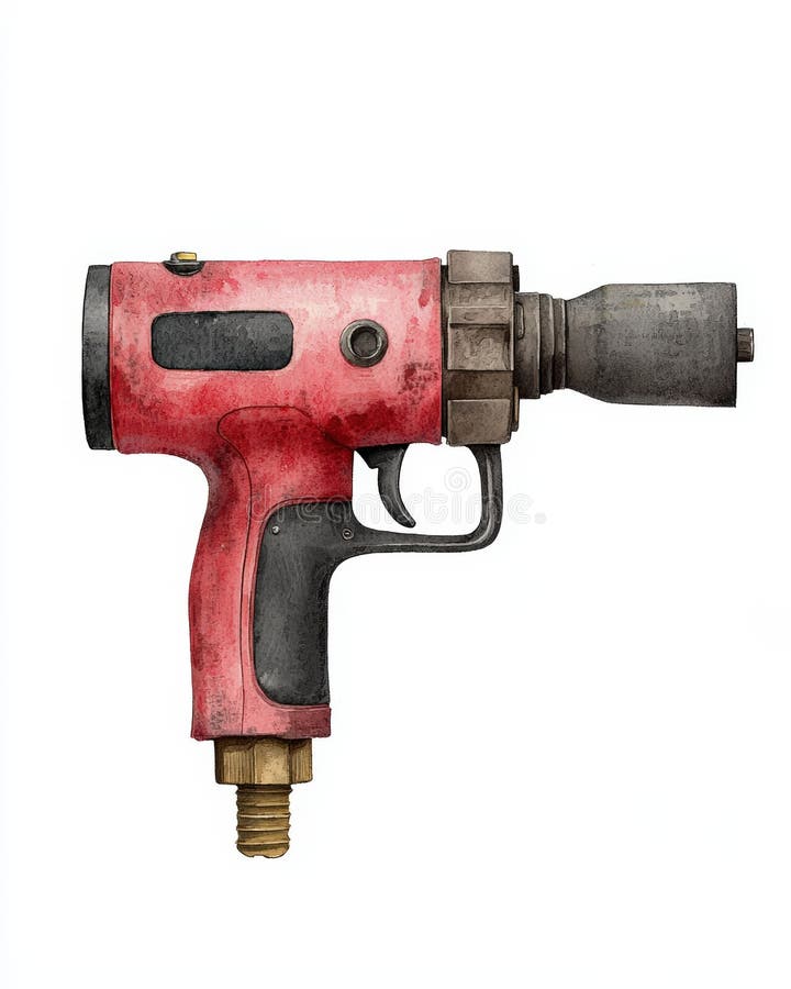 A Red Air Tool Featuring a Trigger Grip and a Robust Nozzle Ideal for ...