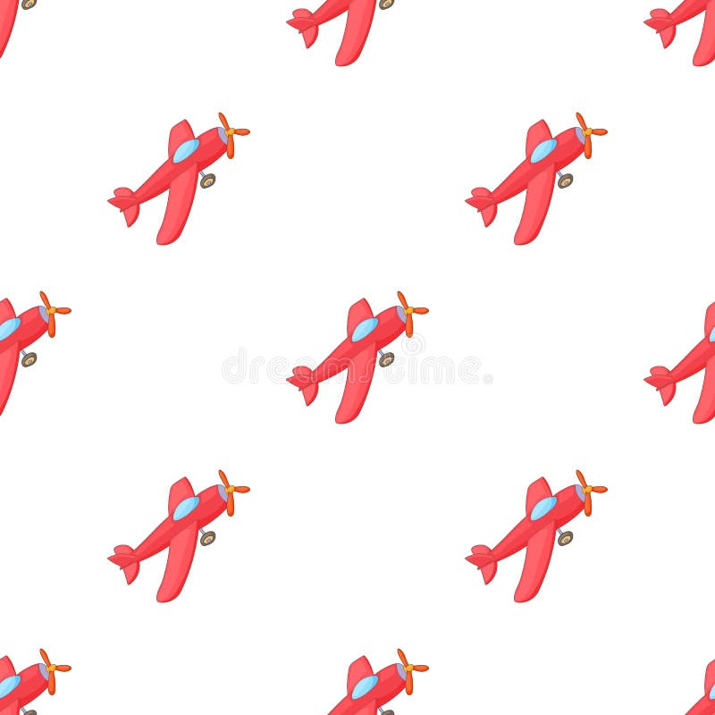 Red Aircraft Pattern Seamless Vector Stock Vector - Illustration of ...