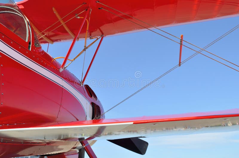 Red aircraft plane stock photo. Image of airline, business - 36472974