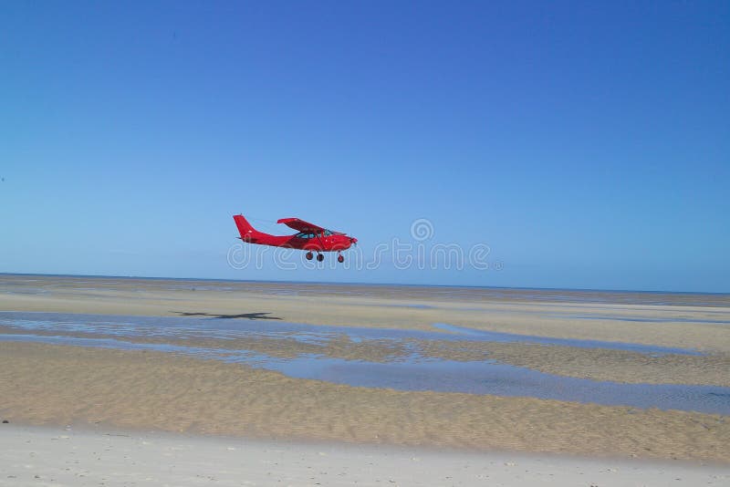 Red Airplane stock photo. Image of wing, sand, africa - 8016546