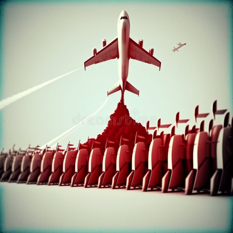 Red Airplane Soars with Leadership, Courage, and Winning Attitude ...