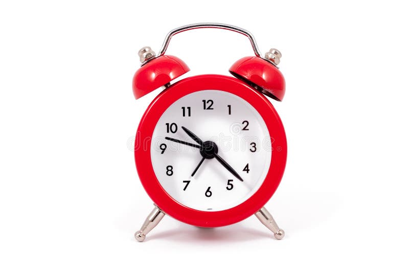 Red alarm clock stock photo. Image of hour, time, business - 8251628