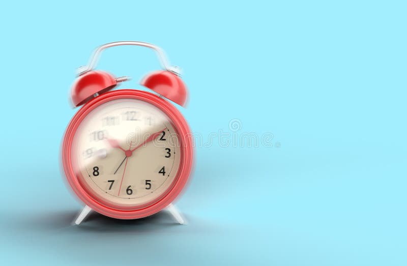 Red alarm clock stock illustration. Illustration of time - 89448167