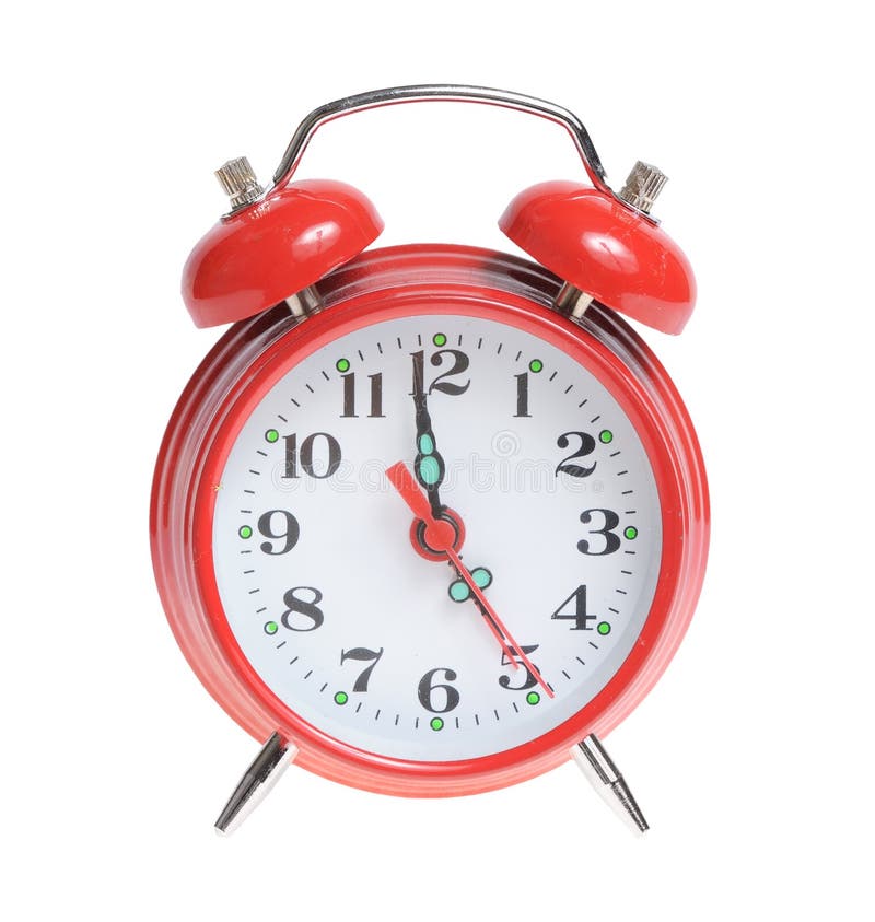 Red alarm clock stock photo. Image of hour, time, business - 8251628