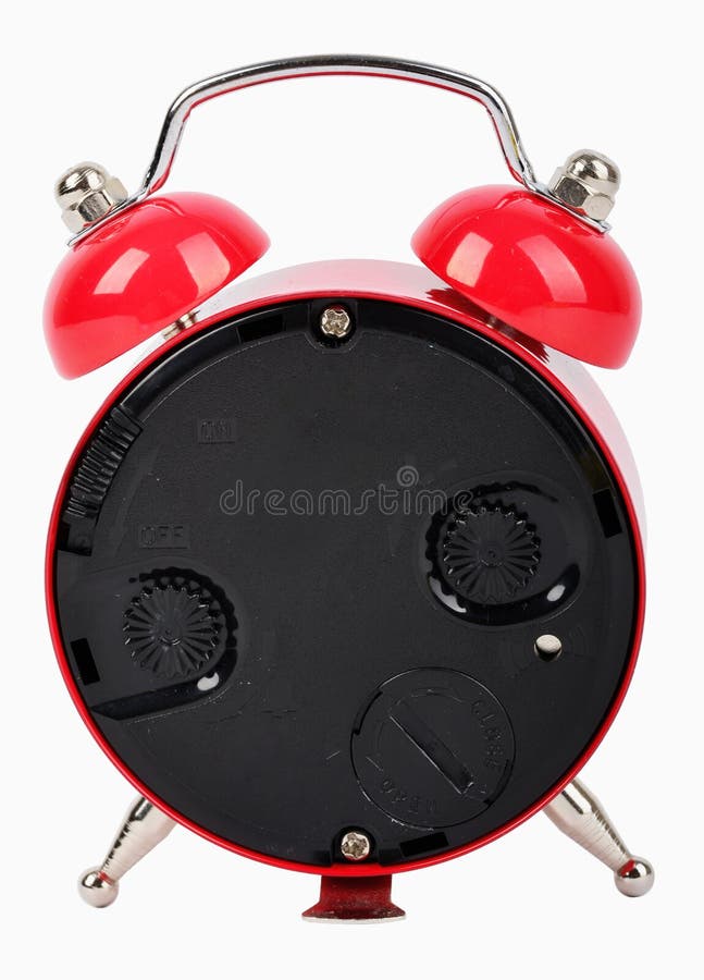 Red alarm clock stock photo. Image of alarm, colour, hour - 64810224