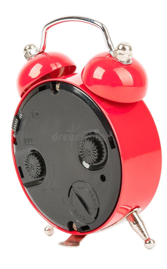 Red alarm clock stock image. Image of minute, alarm, isolated - 64911755