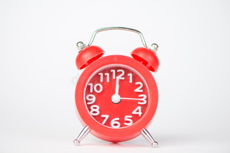 Red alarm clock stock image. Image of morning, appointment - 106645971
