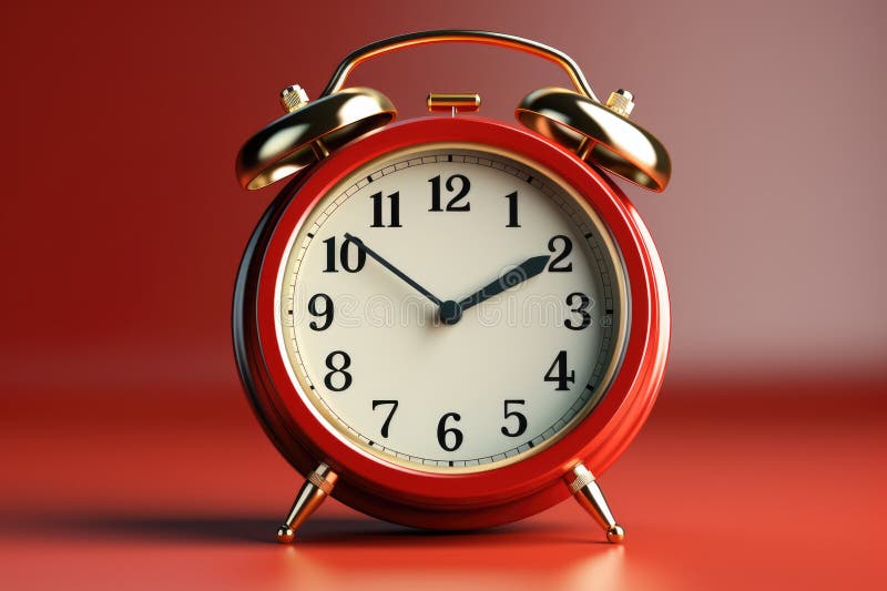 A Clock Sitting in the Middle of a Desert. Generative AI Image. Stock ...