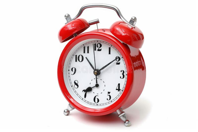 Red Alarm Clock Ticking Showing Time Running Out Stock Illustration ... Red Alarm Clock Ticking Showing Time Running Out Stock Illustration ...