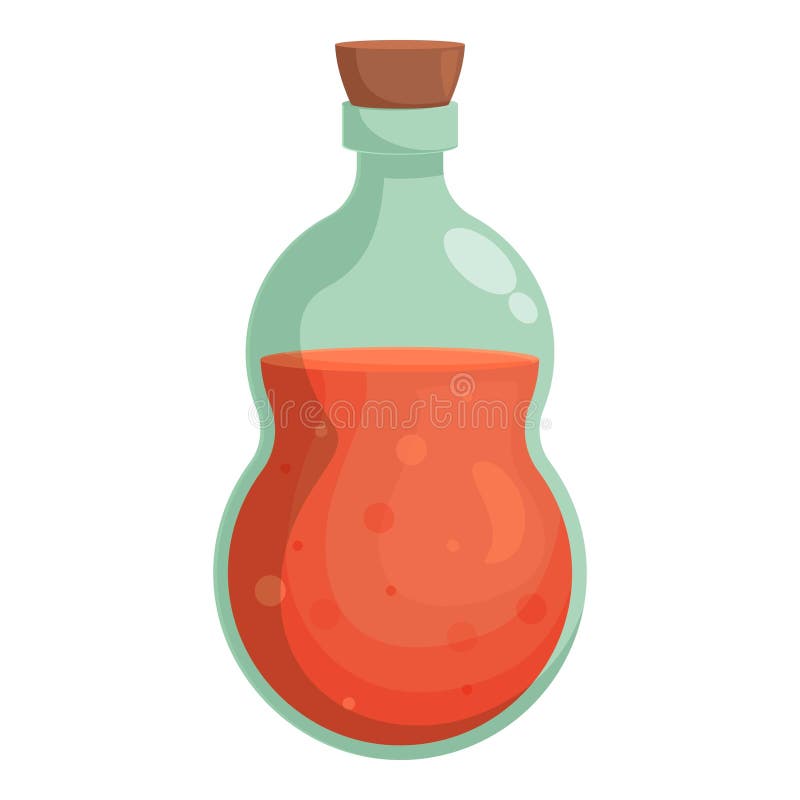 Red Alchemist Potion Icon Cartoon Vector. Liquid Energy Stock Vector ...