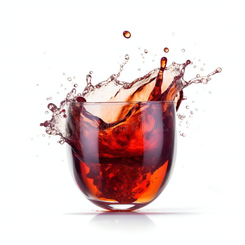 Red Alcohol Raspberry Cocktail Stock Illustration - Illustration of ...