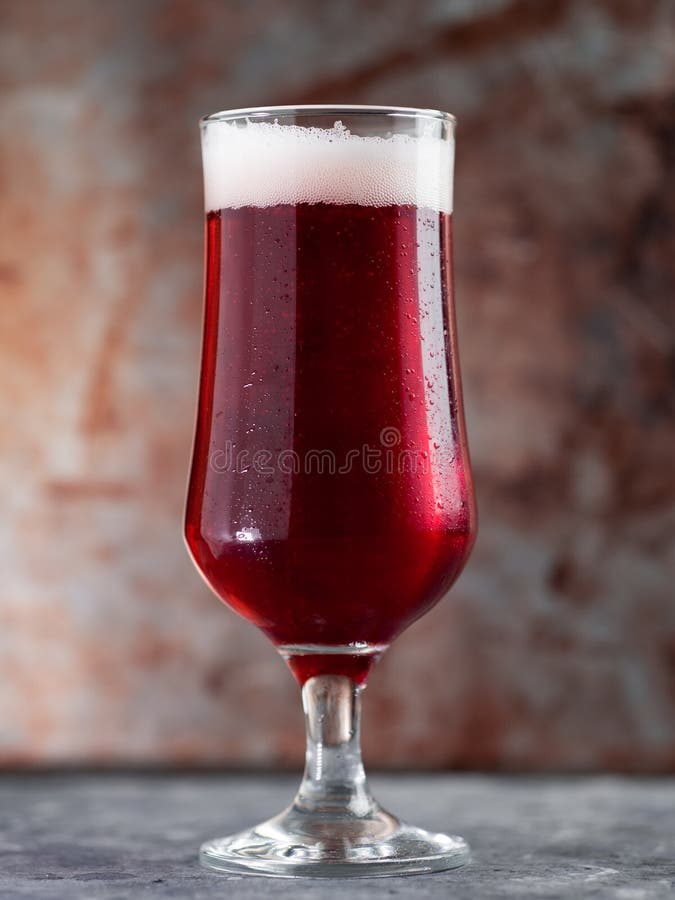 Red Ale Beer in a Glass on a Rusty Metal Background Stock Photo - Image ...