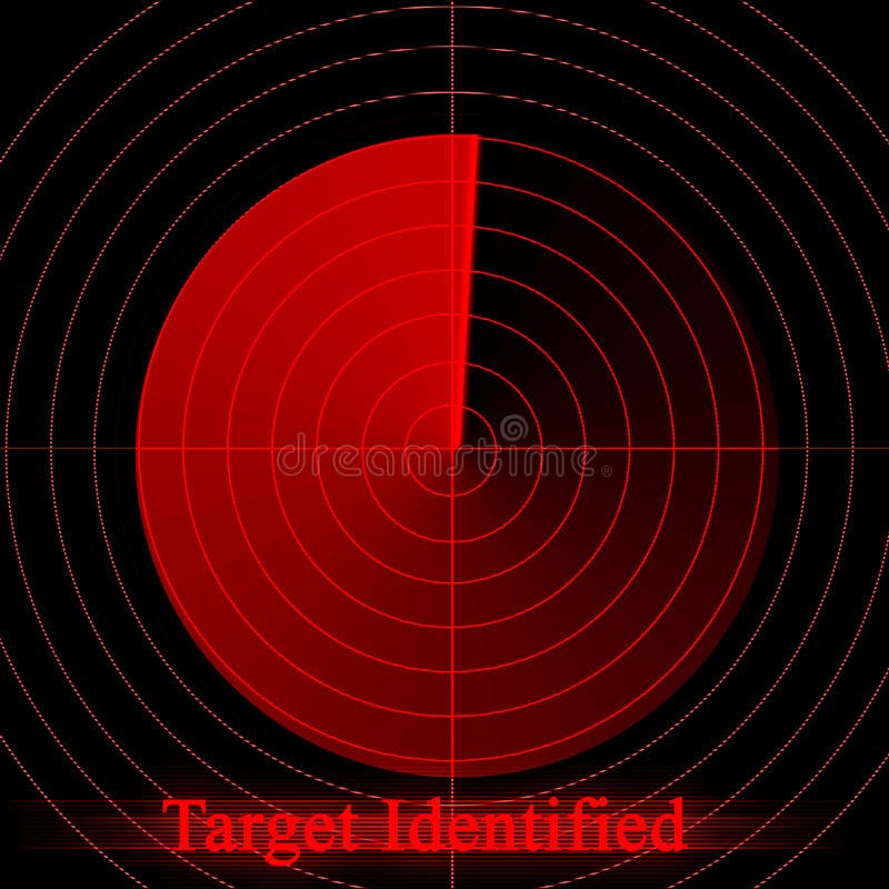 Red alert stock illustration. Illustration of signal, radar - 2852699